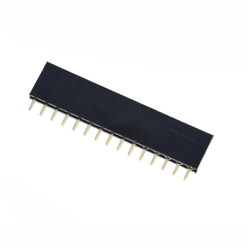 50PCS 2.54 Single Row Pin Female Header Socket Pitch 2.54mm 15P 15 Pin ...