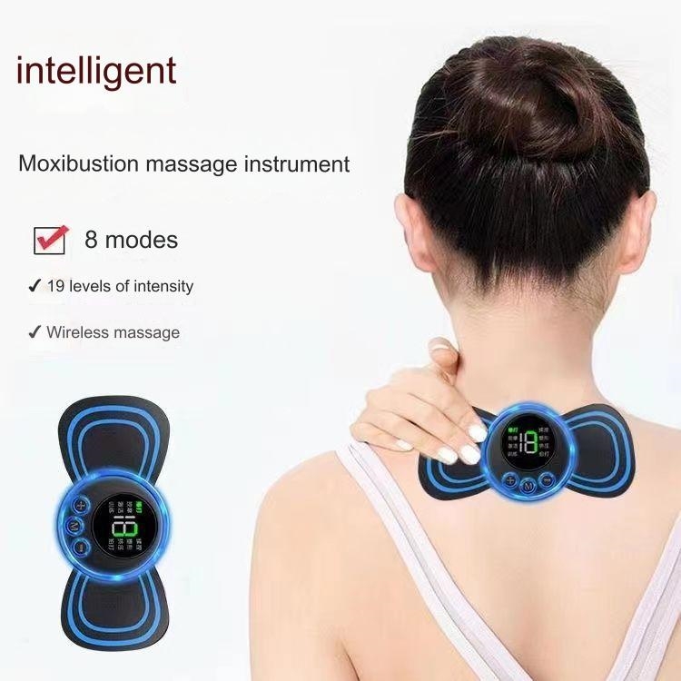 Electric Pulse Neck Massager 8 Modes 19 Gears Cervical Back Muscle Pain ...