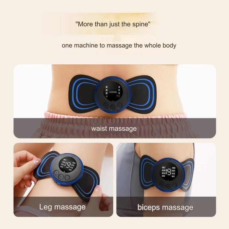 Electric Pulse Neck Massager 8 Modes 19 Gears Cervical Back Muscle Pain ...