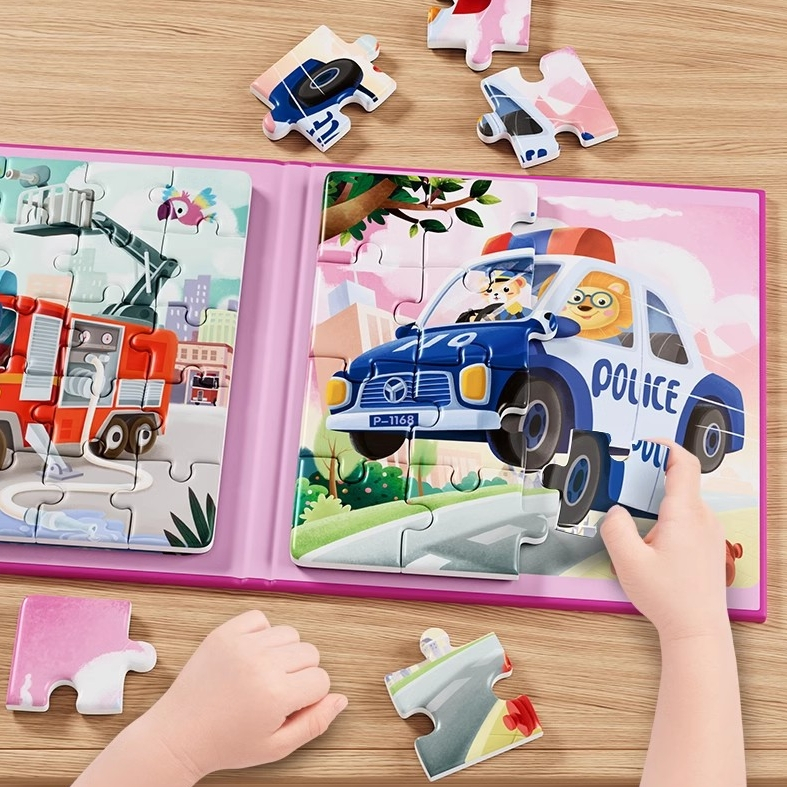 Children's magnetic puzzle educational toys 3-6 years old boys and ...