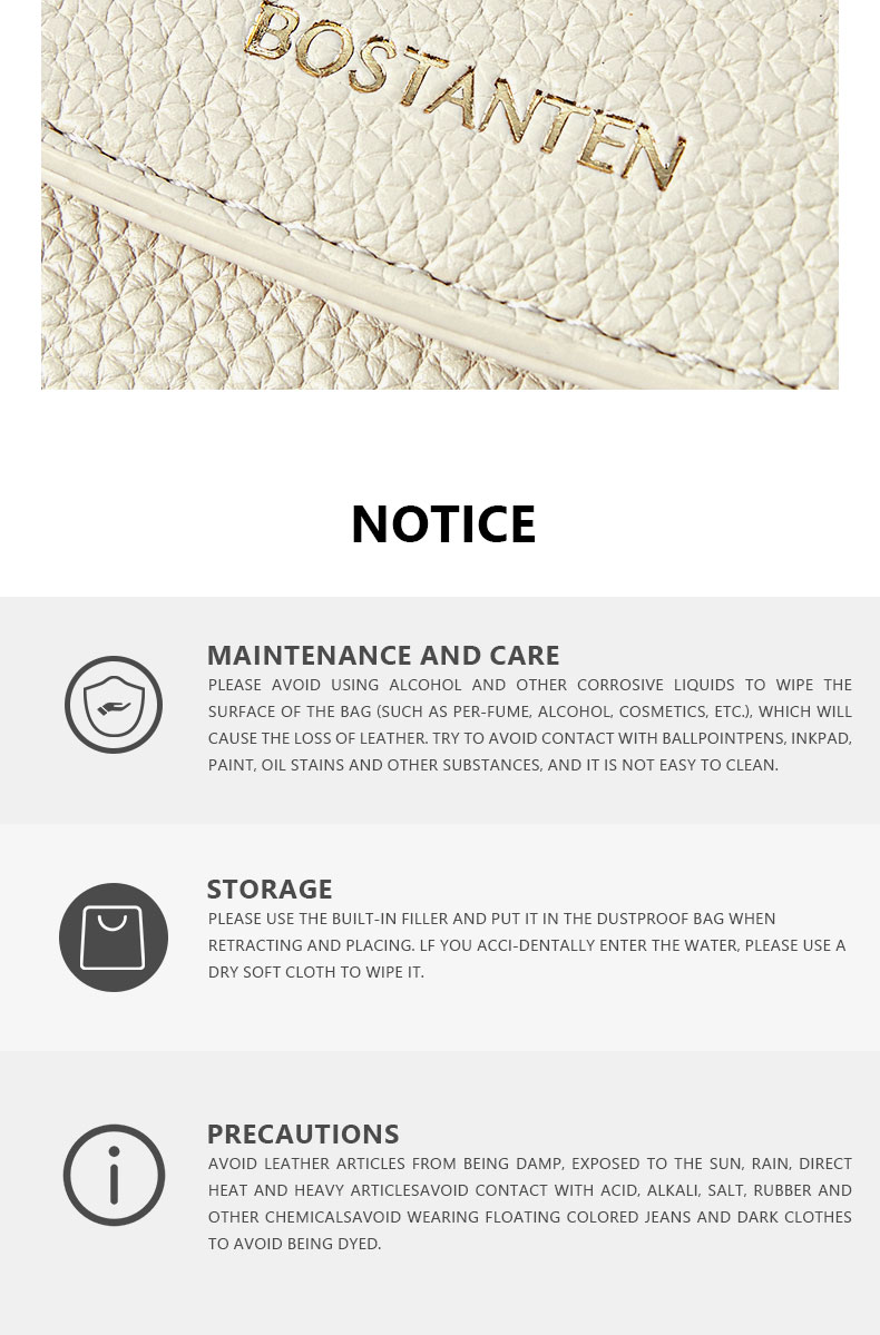 Bostanten High-end shoulder messenger bag French accordion bag casual ...