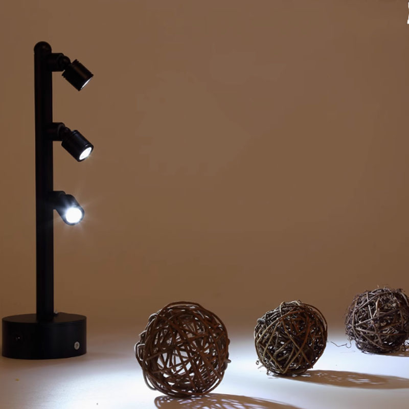 led Jewelry Display Counter Spotlight Table Lamp Standing Pole Gold ...