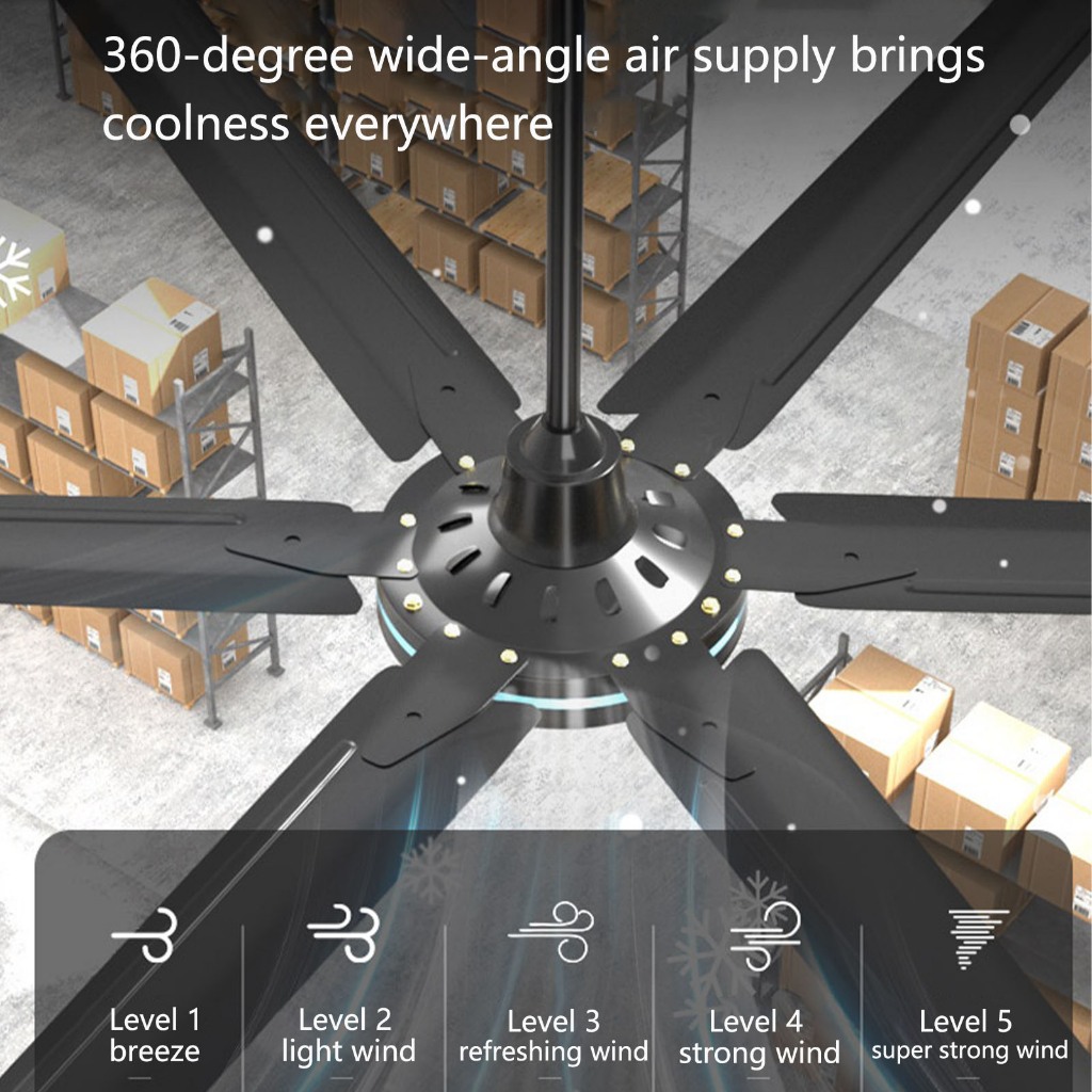 【Ready stock】 Aux 奥克斯 80-inch ceiling fan 2 m large commercial ceiling ...