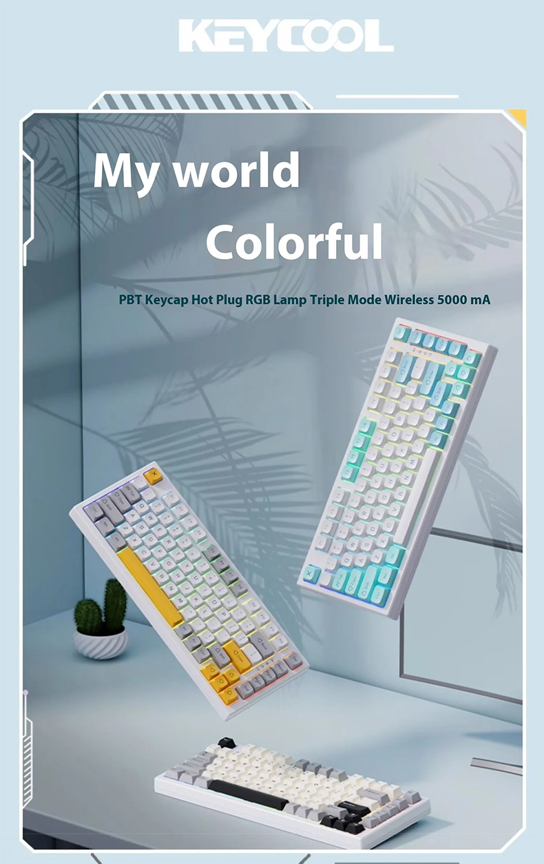 KEYCOOL Y75 Magnetic Switch Wireless Mechanical Keyboard Tri-mode Rapid ...