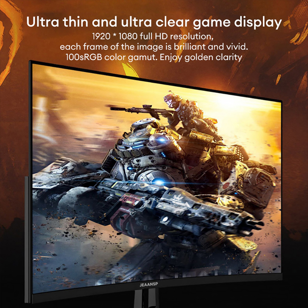 JEAANSP Full HD Office Monitor Borderless 22 inch 24 inch PC Monitor ...