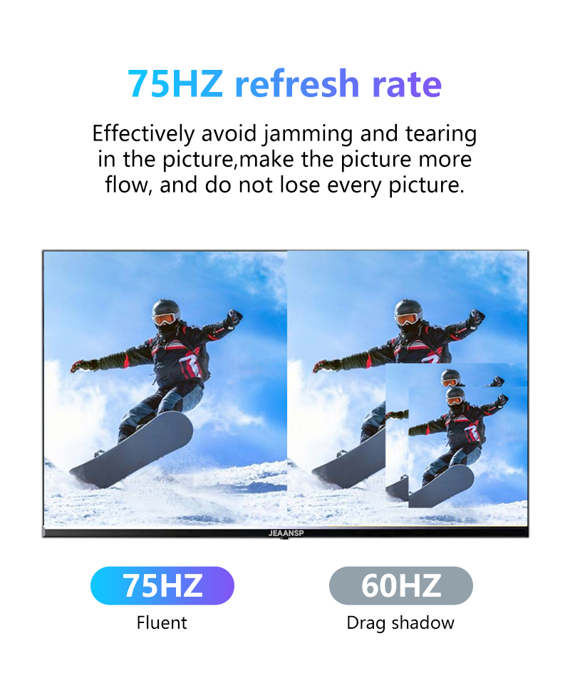 Computer Monitor 19" 22"24 25 Inch 75HZ 1080P Bezel-less Gaming Monitor ...