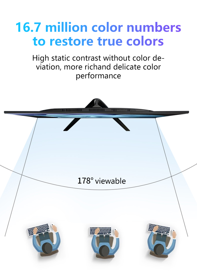 Computer Monitor 19" 22"24 25 Inch 75HZ 1080P Bezel-less Gaming Monitor ...