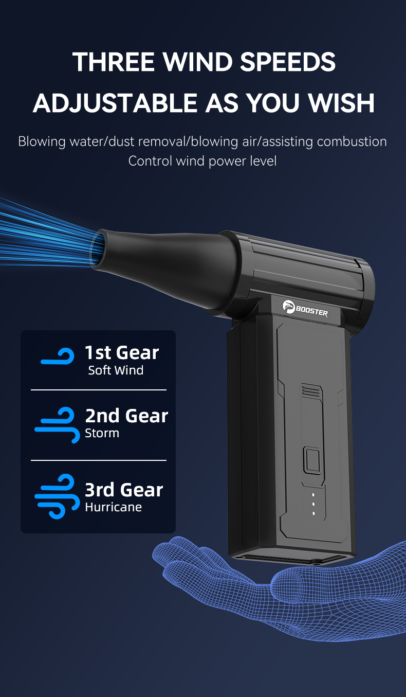 Booster MINI Turbo Fan W01 Brushless Motor 100000 RPM Portable ...