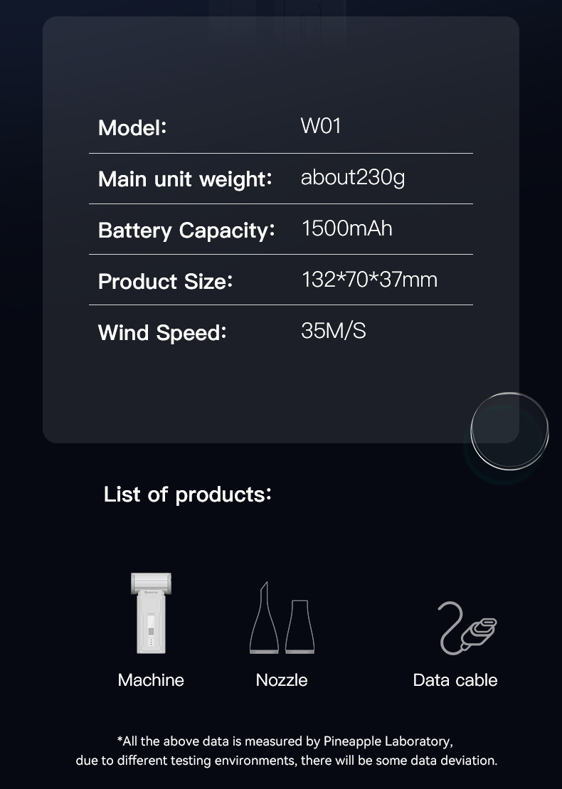 Booster MINI Turbo Fan W01 Brushless Motor 100000 RPM Portable ...