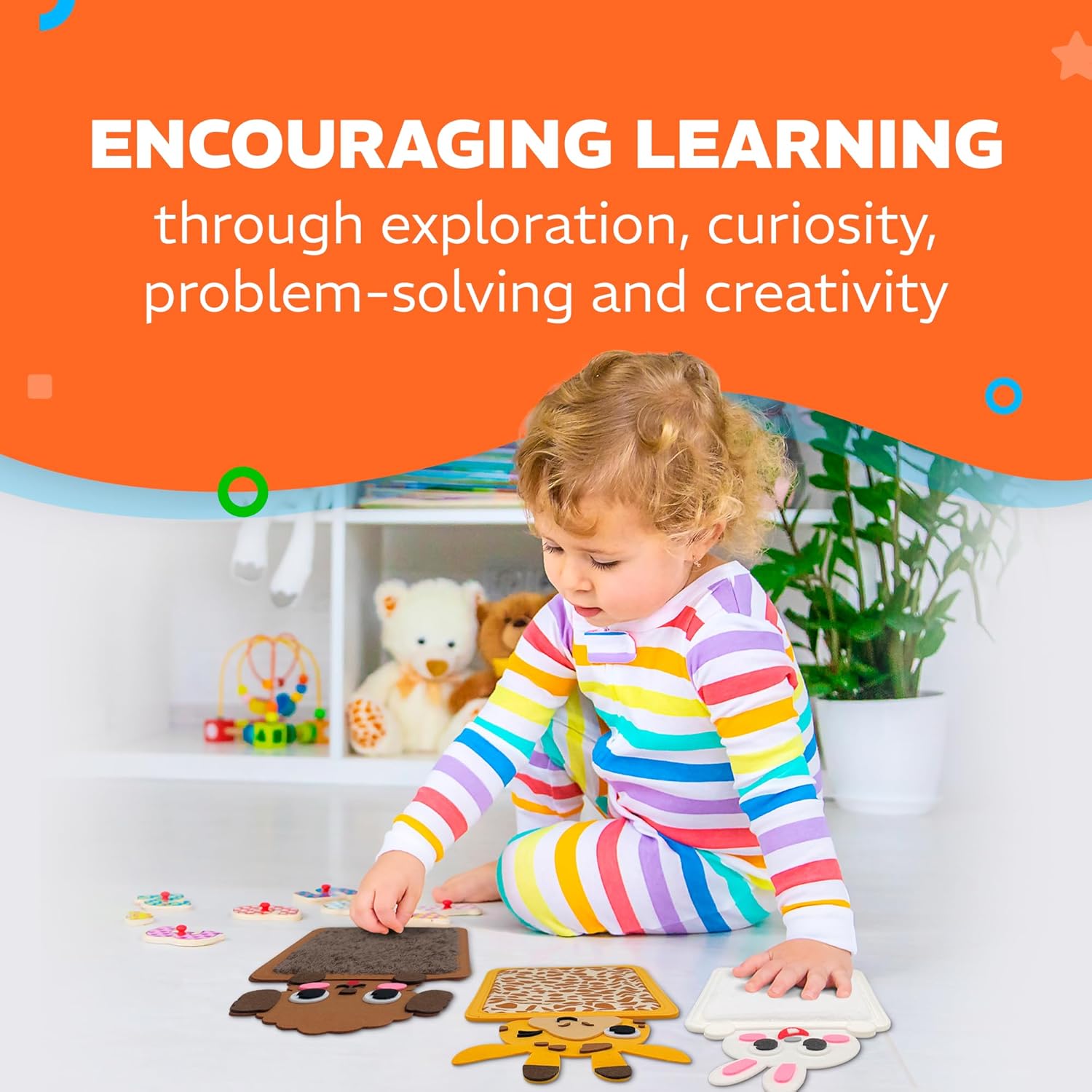 Felt Sensory Mats for Autistic Children Cartoon Animal Cognition Tiles ...