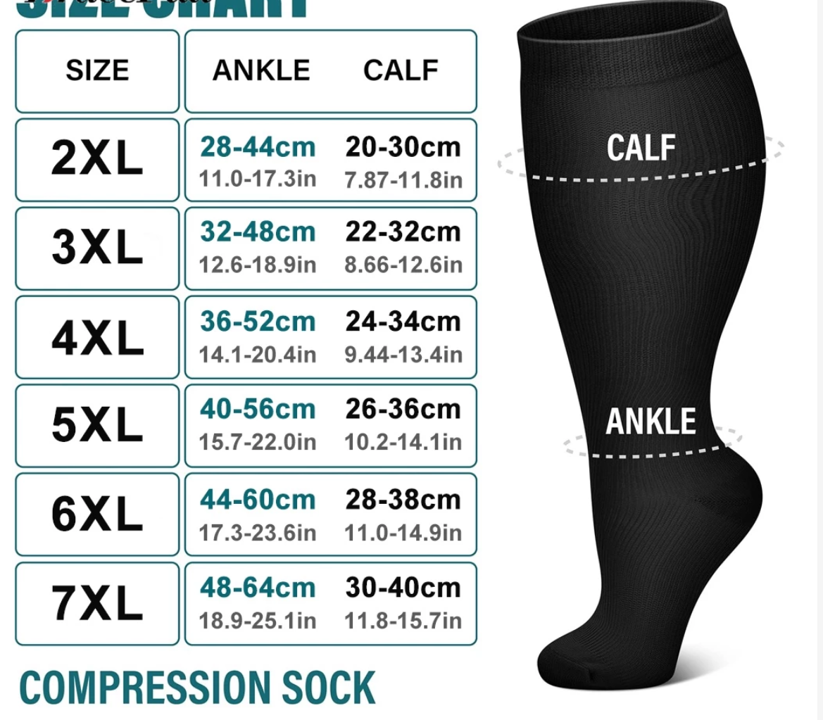 High-Pressure Compression Socks for Fitness, Hiking, and Running - Knee ...