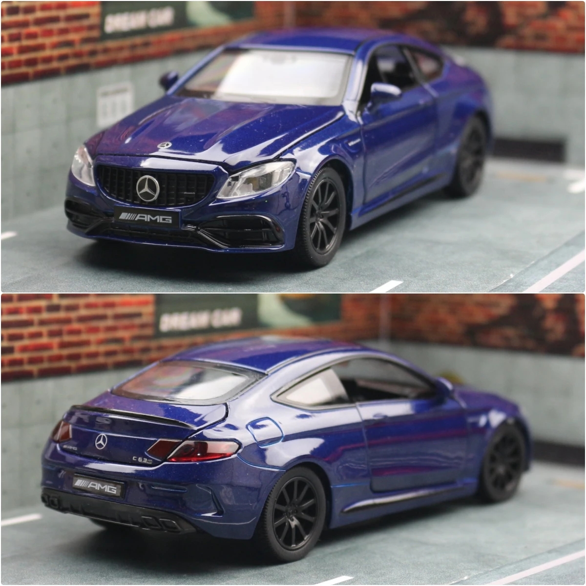 RMZ CiTY Diecast Car 1/32 Mercedes-Benz C63 S AMG Toy Car Model Sound ...