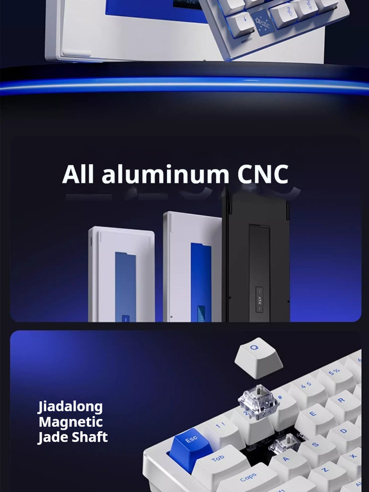 【Available in stock】ATK ATK68 V2 Aluminum lump low latency customized ...