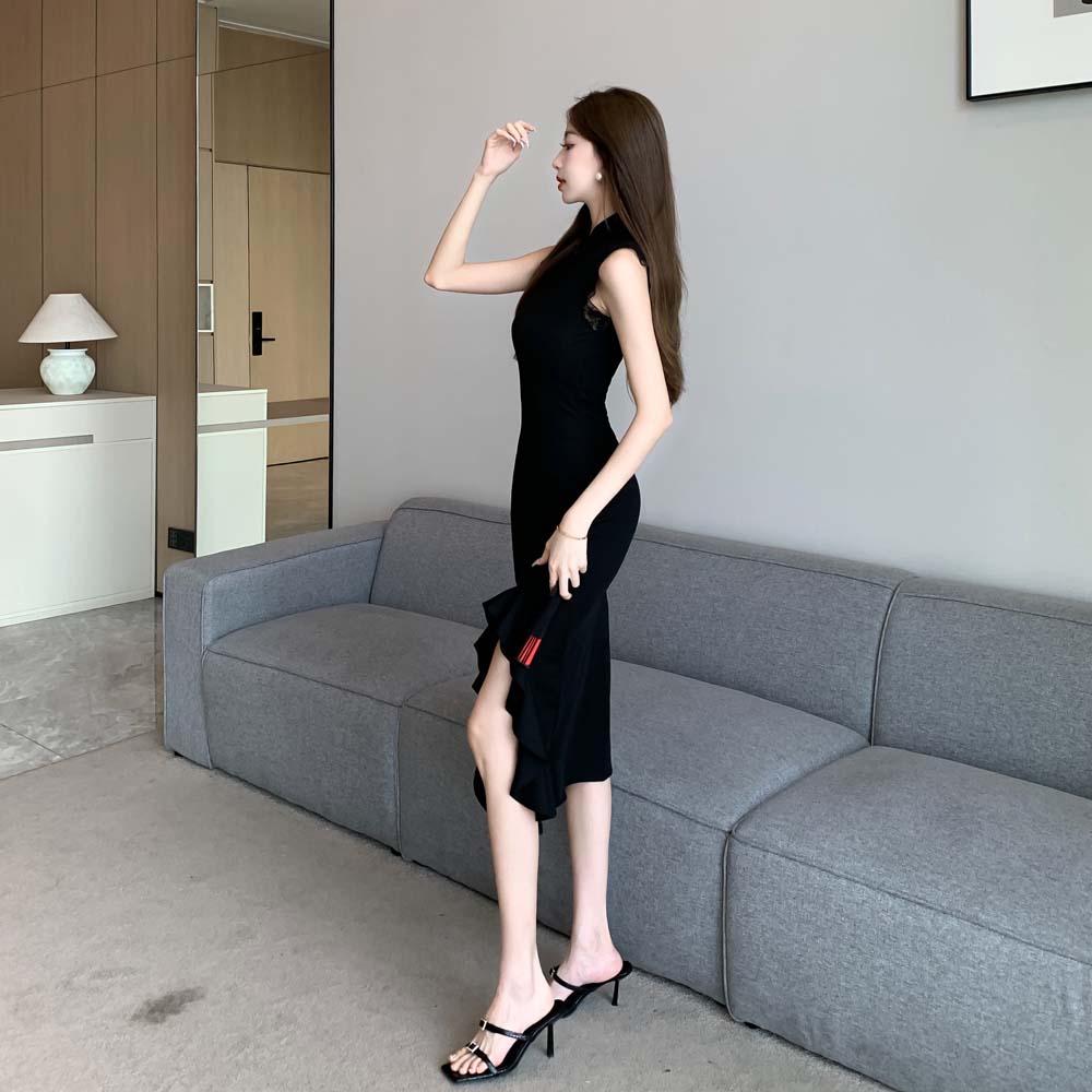 U Gonna S Long Dress Cheongsam 2024 Modern for Women Sleeveless Bodycon ...