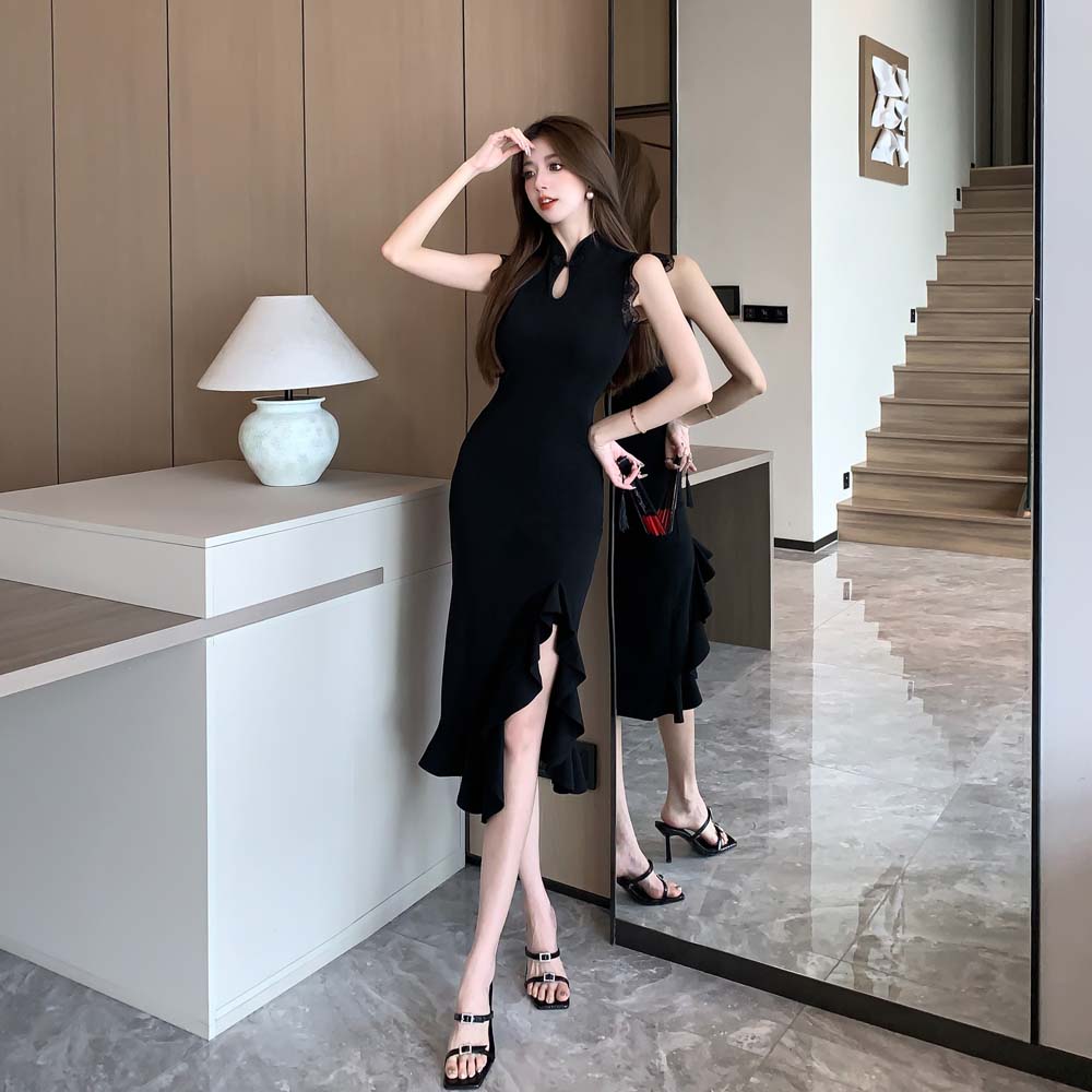 U Gonna S Long Dress Cheongsam 2024 Modern for Women Sleeveless Bodycon ...