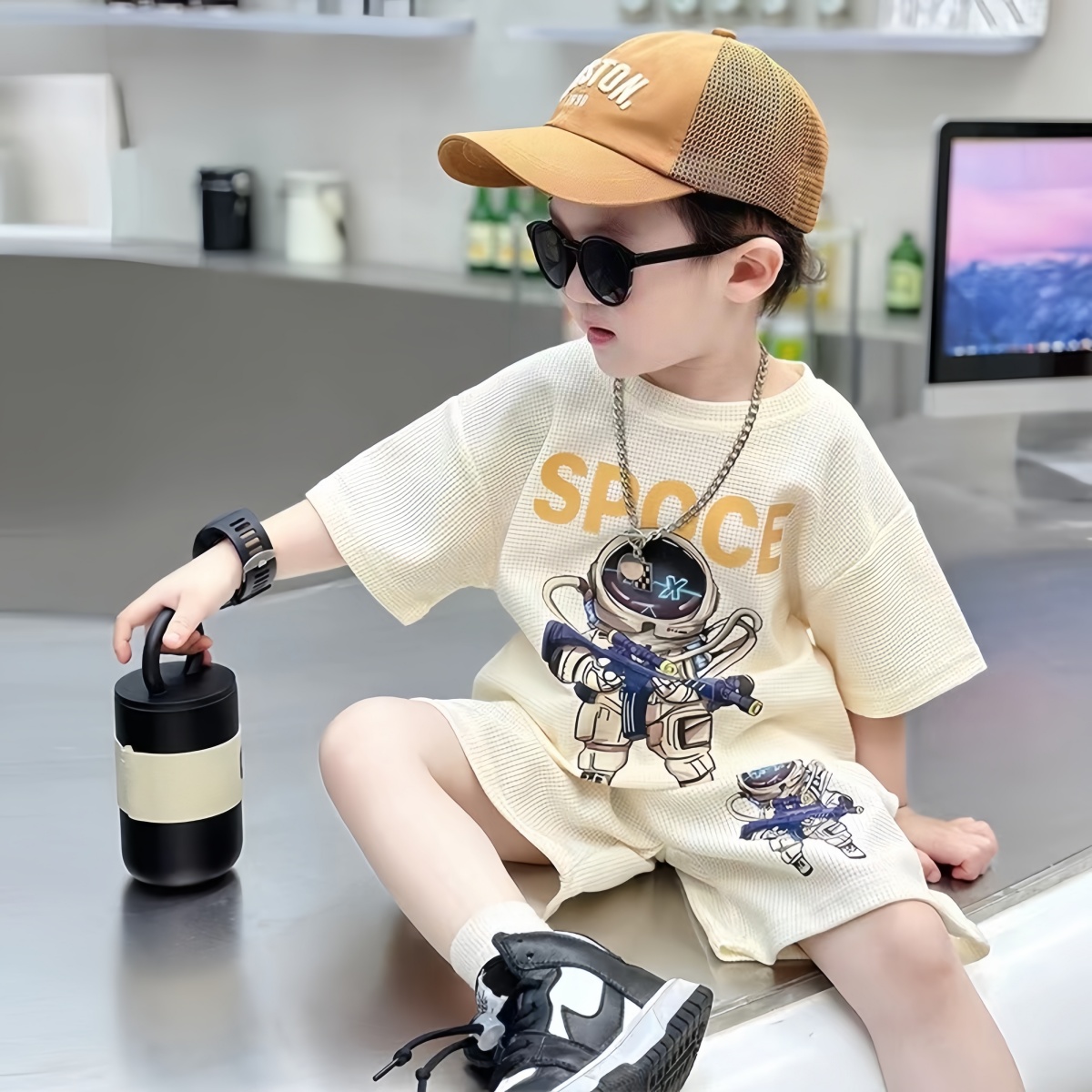 【Beryl kids】Boys suits handsome and fashionable middle and large ...