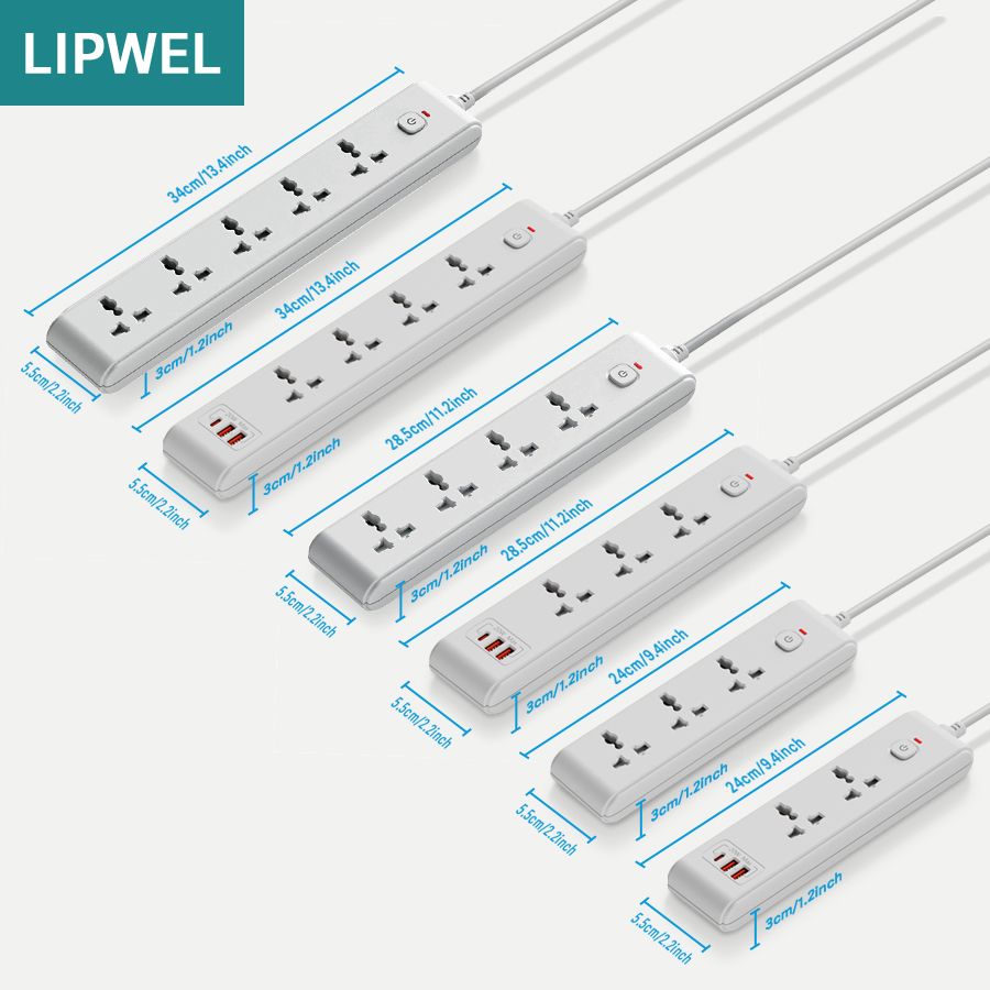 Smart Multi-Purpose USB Socket Board Porous Power Strip Row Multi ...