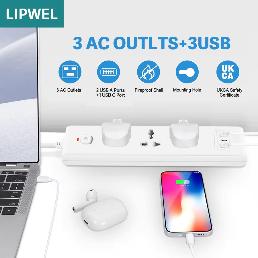 Smart Multi-Purpose USB Socket Board Porous Power Strip Row Multi ...