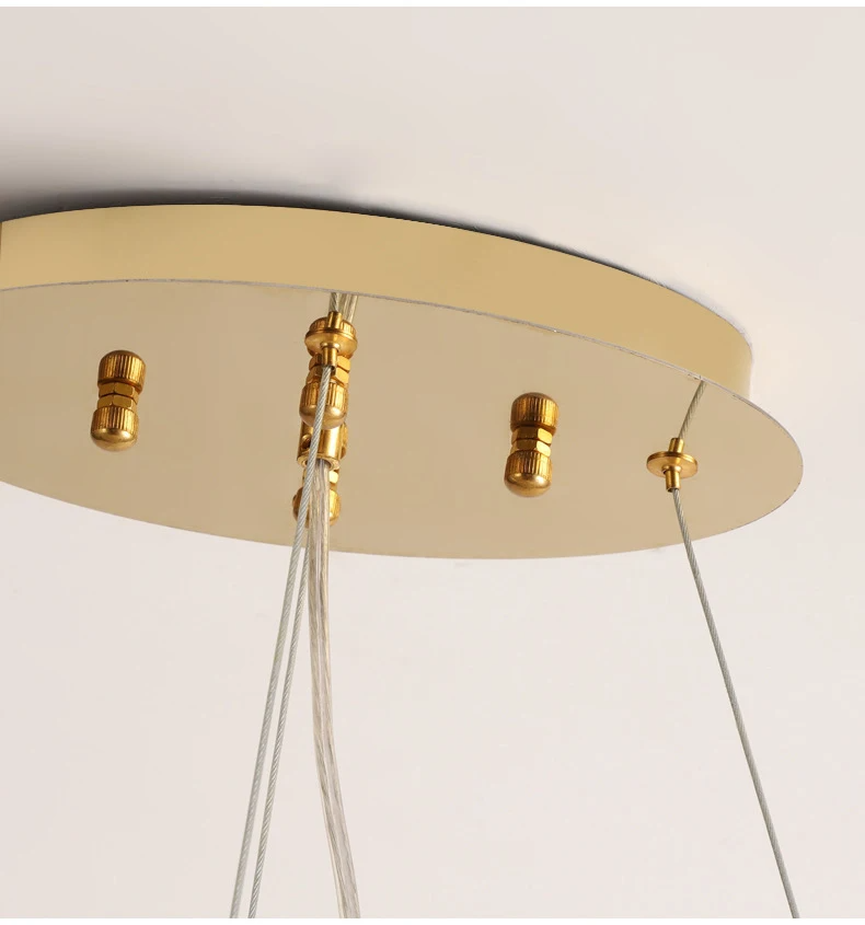 Luxury Gold Crystal LED Chandeliers Living Dining Room Bedroom Lighting ...