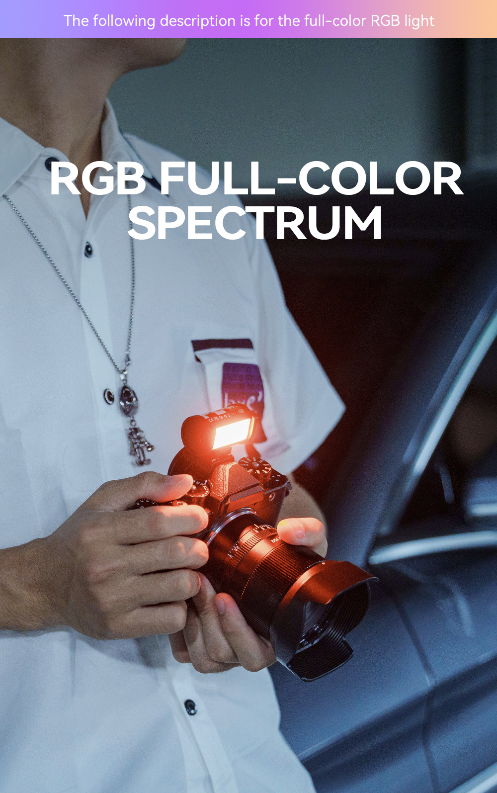 TTArtisan RGB Mini Magnetic LED Fill Light 400-750nM Visible Light ...