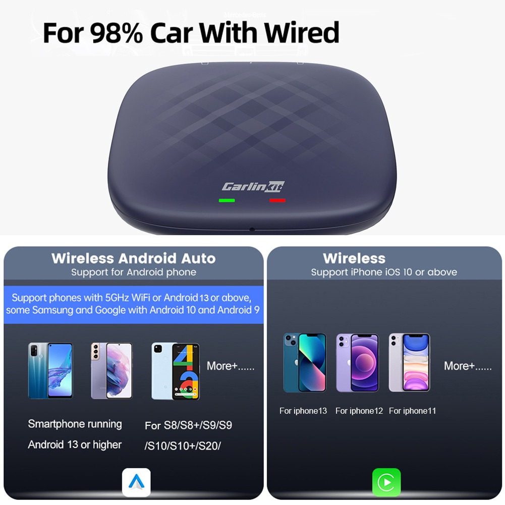 Carlinkit Carplay AI Box Plus Android 13 8+128GB QCM6125 8-core ...