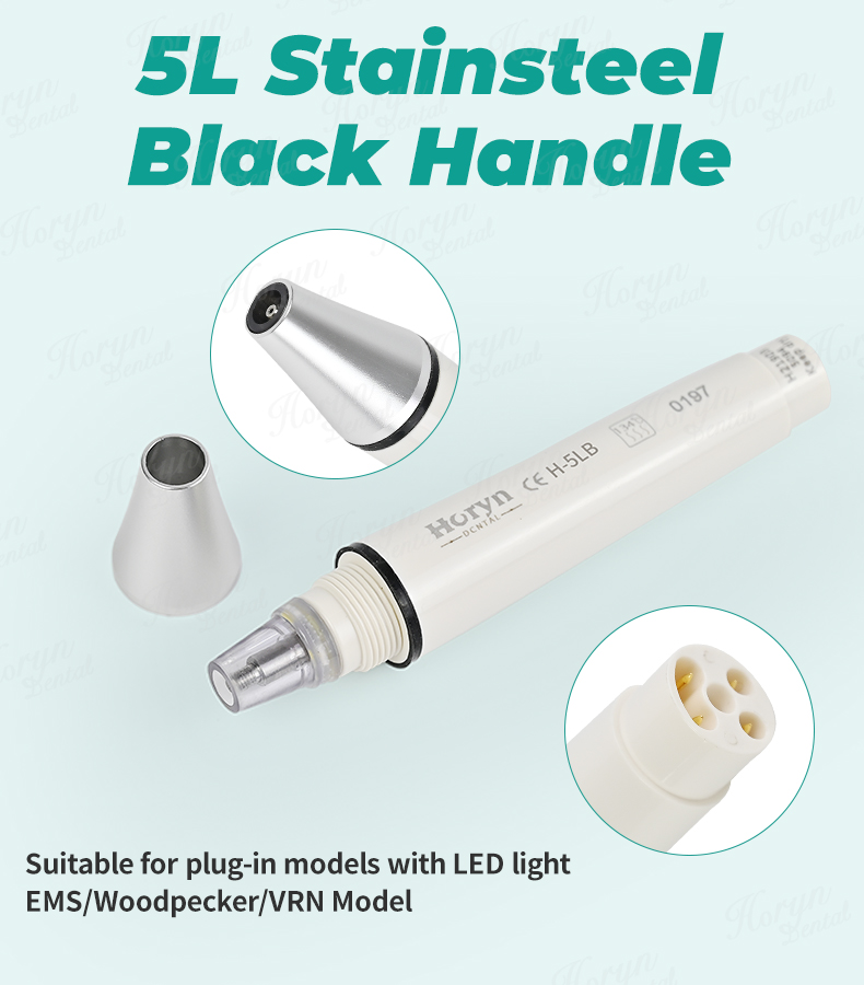 Dental Ultrasonic Scaler Handpiece Detachable Piezo Scaling Handle LED ...