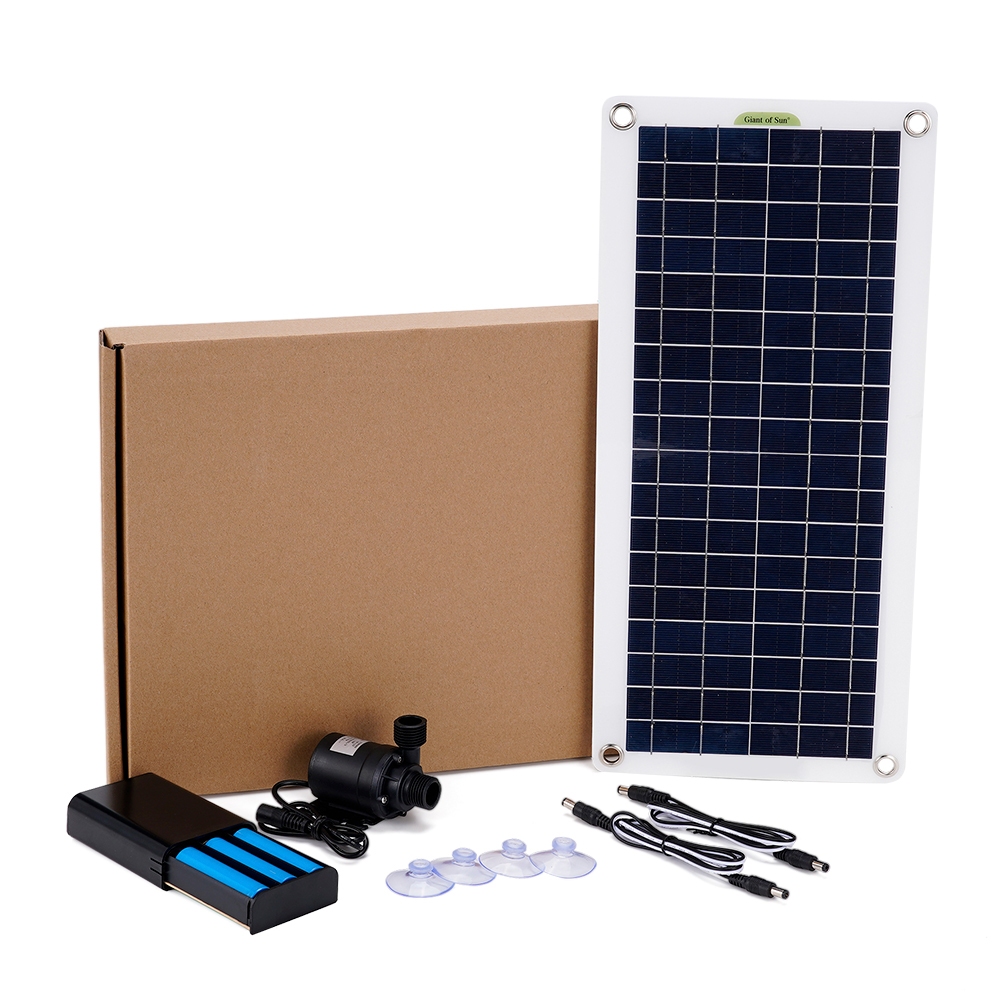 Solar powered water pump high-power 100W 800L/H ultra quiet submersible ...