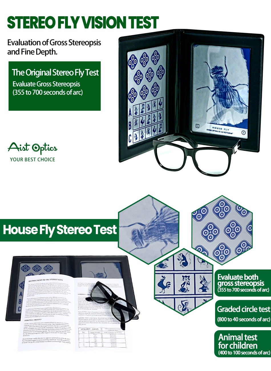 Optical Equipment Optometry Stereo Fly Vision Test (SO001) for ...