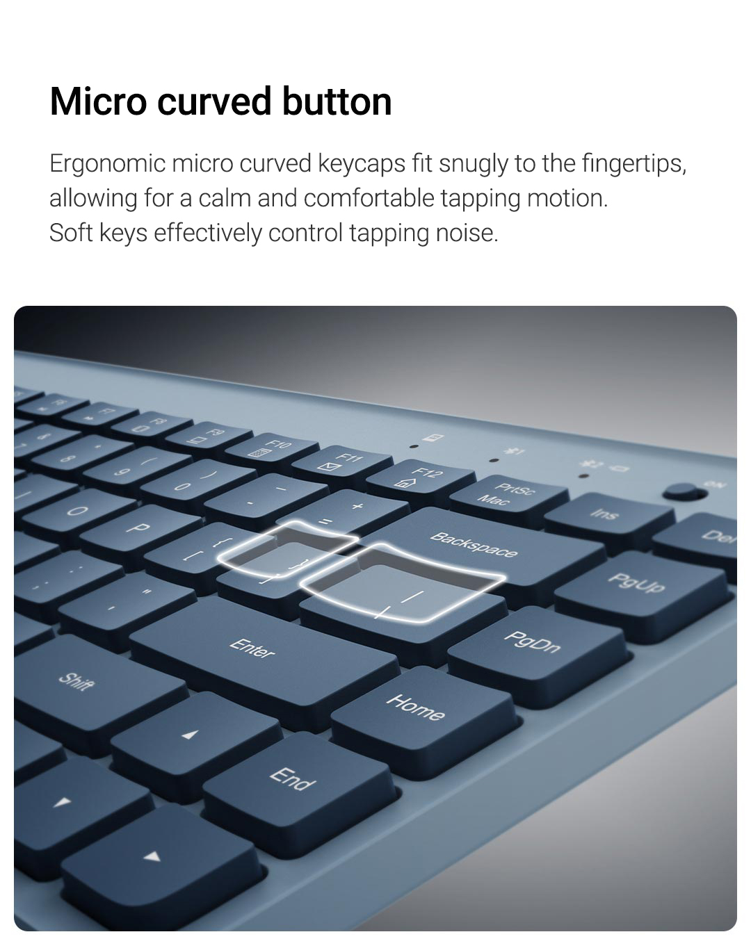 Xiaomi Portable Dual-Mode Wireless Keyboard 2.4GHz+Bluetooth Connection ...