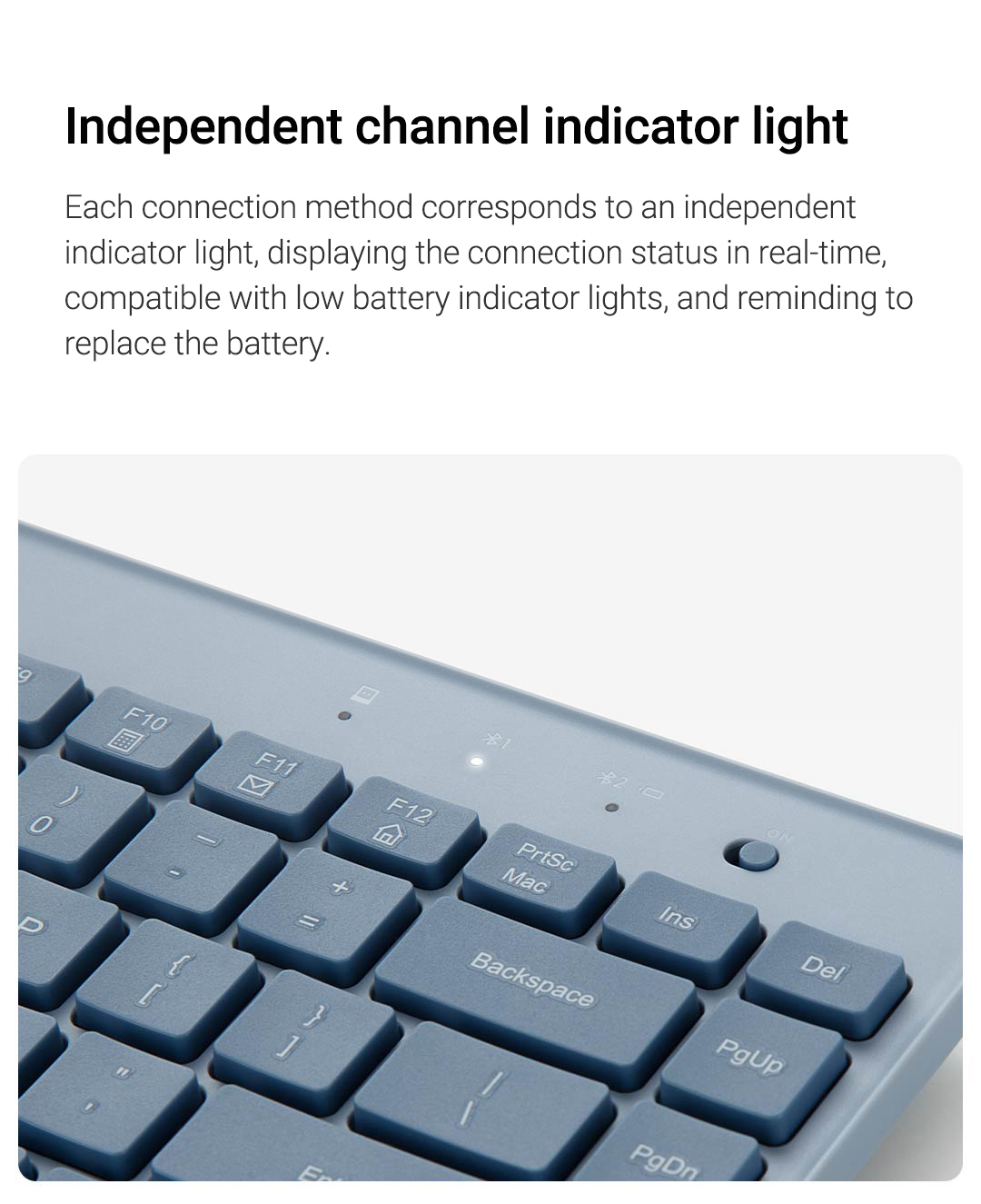 Xiaomi Portable Dual-Mode Wireless Keyboard 2.4GHz+Bluetooth Connection ...