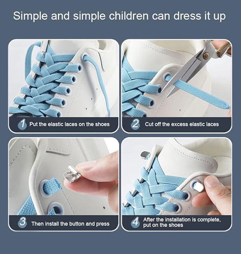 12 PCS Shoelace Buckle Lock Metal Lace Clasps, Children's Shoe ...