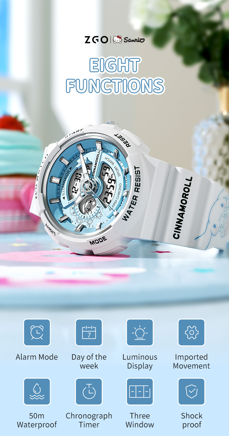 ZGO x Sanrio Student Watch Female Student Junior High School Children ...