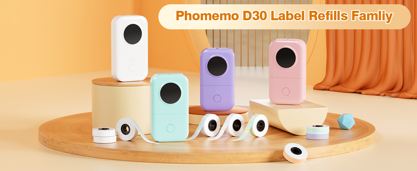 Phomemo White Continuous Label Sticker For D30/D30S/Q30/Q30S/Q31 ...