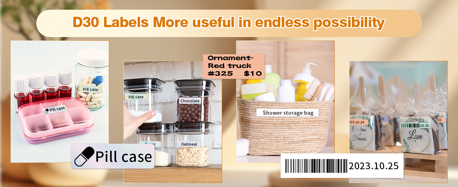 Phomemo White Continuous Label Sticker For D30/D30S/Q30/Q30S/Q31 ...