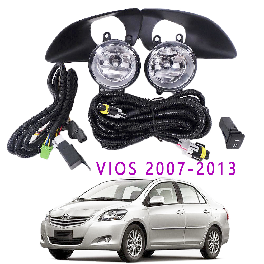 VIOS Fog lamp Lights Halogen Lamps with Switch Wiring Harness for ...