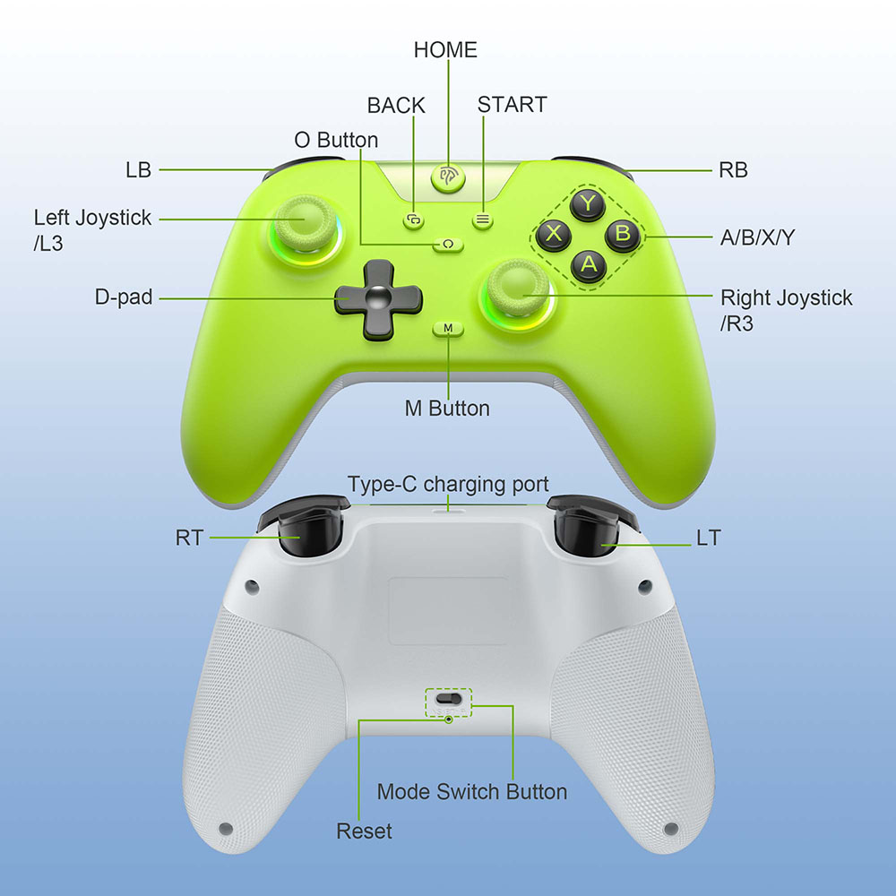 EasySMX X05 Wireless Gaming Controller Bluetooth Gamepad Compatible ...