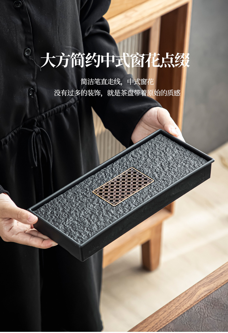 🔥Ship Locally🔥Chinese Tray Tea Tray Chinese Tea Set 茶盘 Water Storage ...