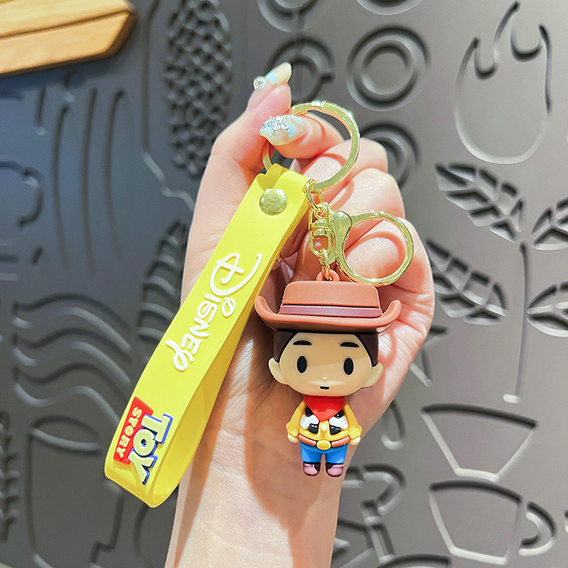 Cartoon Toy Story Keychain Buzz Lightyear Doll Cute Three Eyed Boy ...