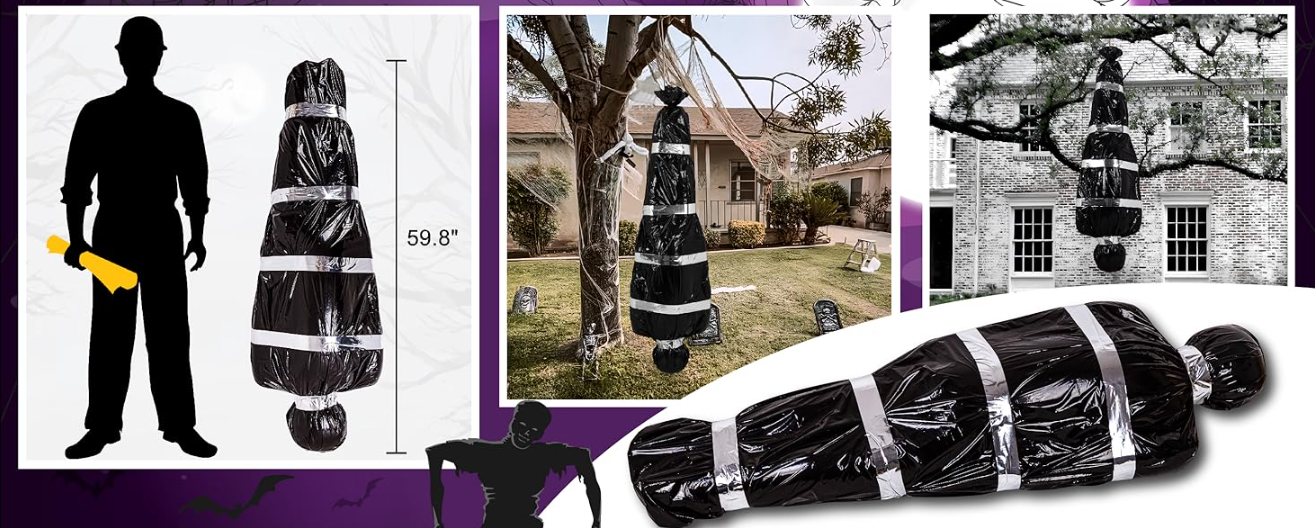 Halloween Decorations Outdoor Dead Body Props - Scary Fake Corpse in ...