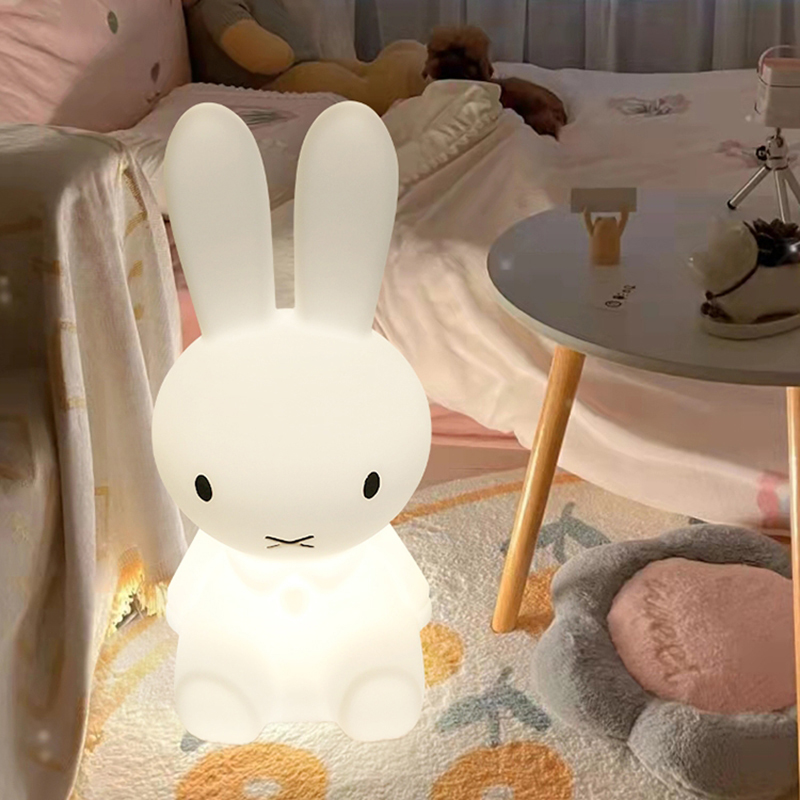 RHPOA Miffy Night Light Rechargeable 16 Colors RGB Remote Control ...