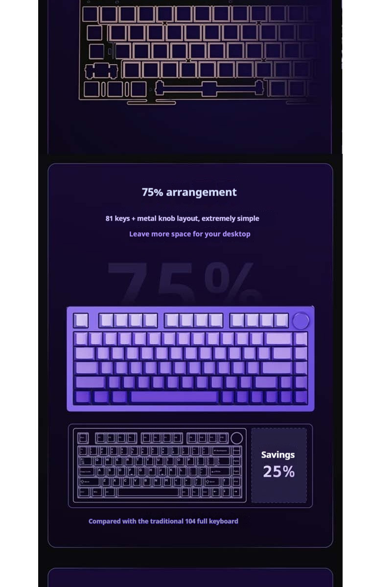 EVN Paris pure CNC6063 aluminum fine carved aluminum Tut keyboard three models customized ...