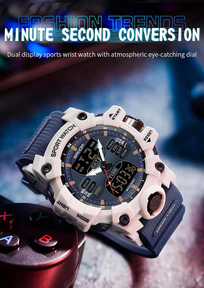 SANDA Military Industry Waterproof And Anti Drop Multifunctional Watch ...