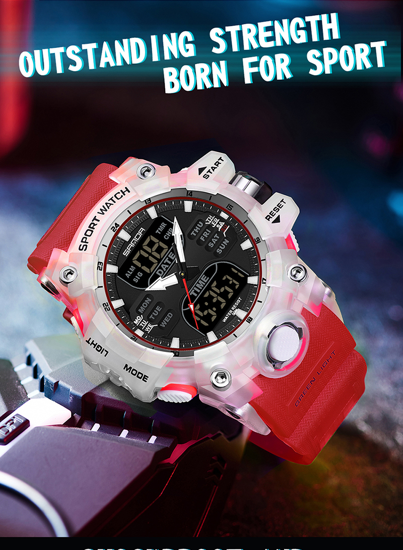SANDA Military Industry Waterproof And Anti Drop Multifunctional Watch ...