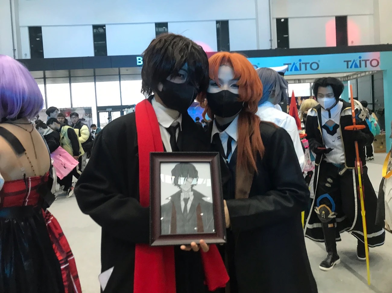 Dazai Osamu Cosplay Costume, Trench Black, Jacket, Pants, Gloves ...