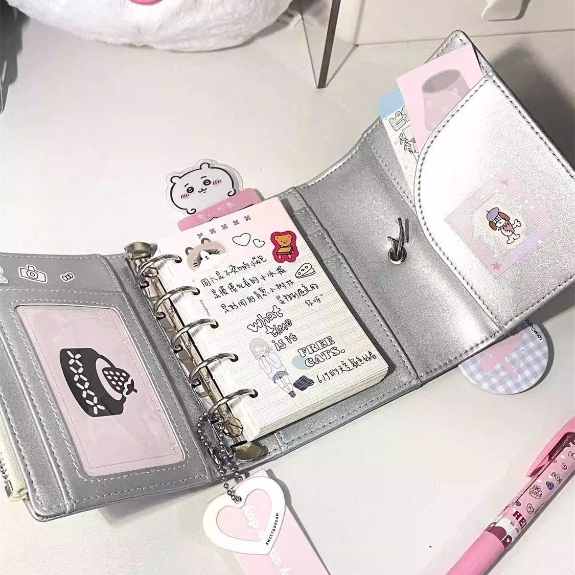 Silver M5 30% off Handbook Portable Planner Diary Notebook Photobook ...