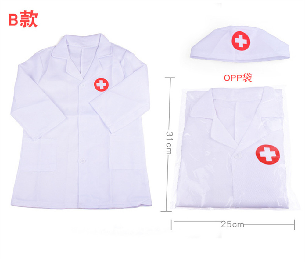 Kid Doctors Costume Boys Girls Research Scientist Engineer Chef's Apron ...