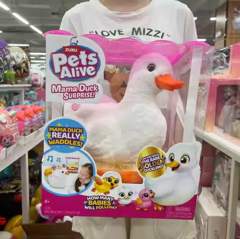 Pets Alive Mama Duck Surprise by ZURU, 4 Surprise Eggs, Baby Ducklings ...