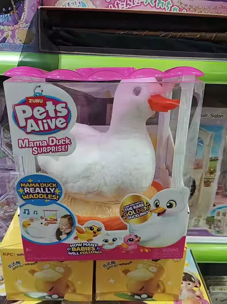 Pets Alive Mama Duck Surprise by ZURU, 4 Surprise Eggs, Baby Ducklings ...