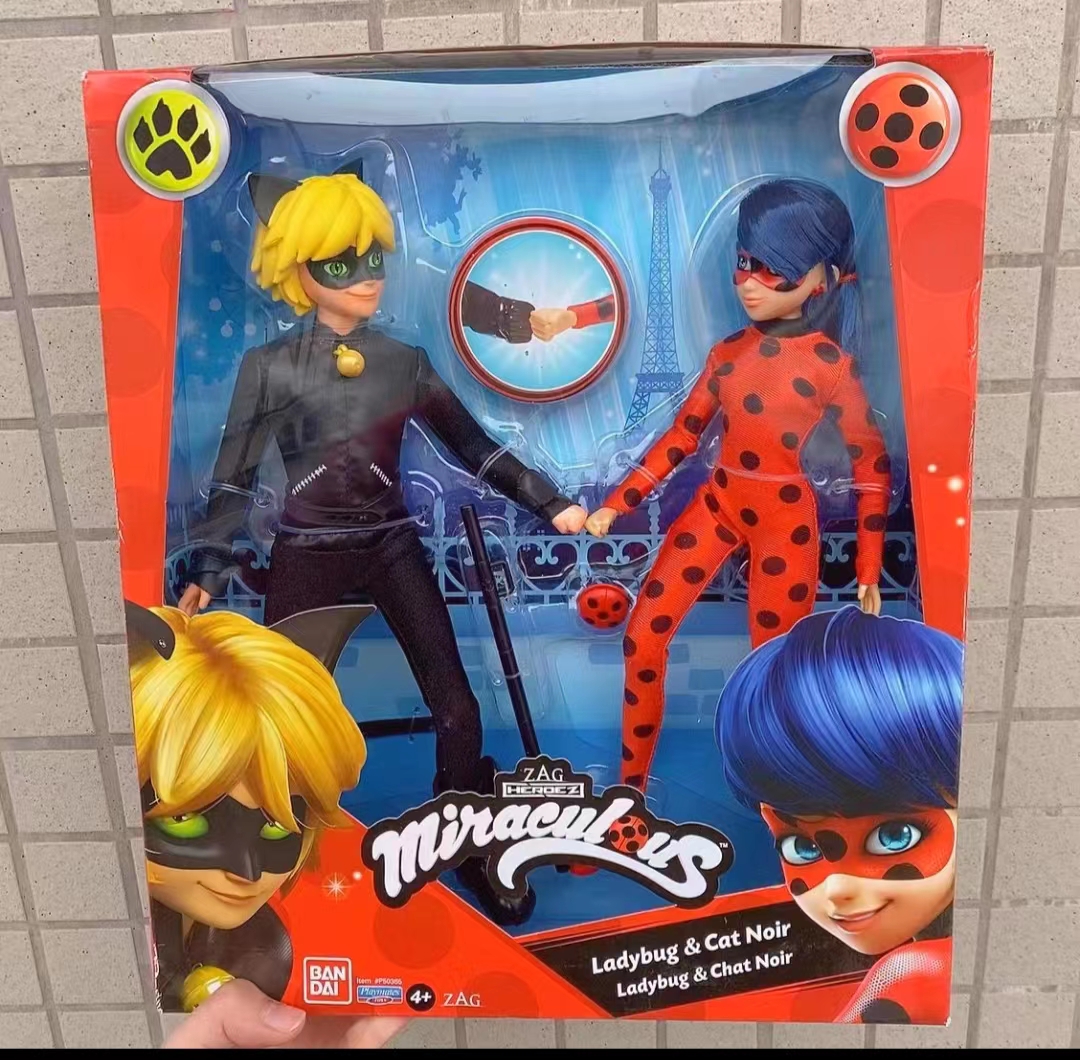 Miraculous Ladybug Mission Accomplished Ladybug & Cat Noir 2-Pack Dolls ...