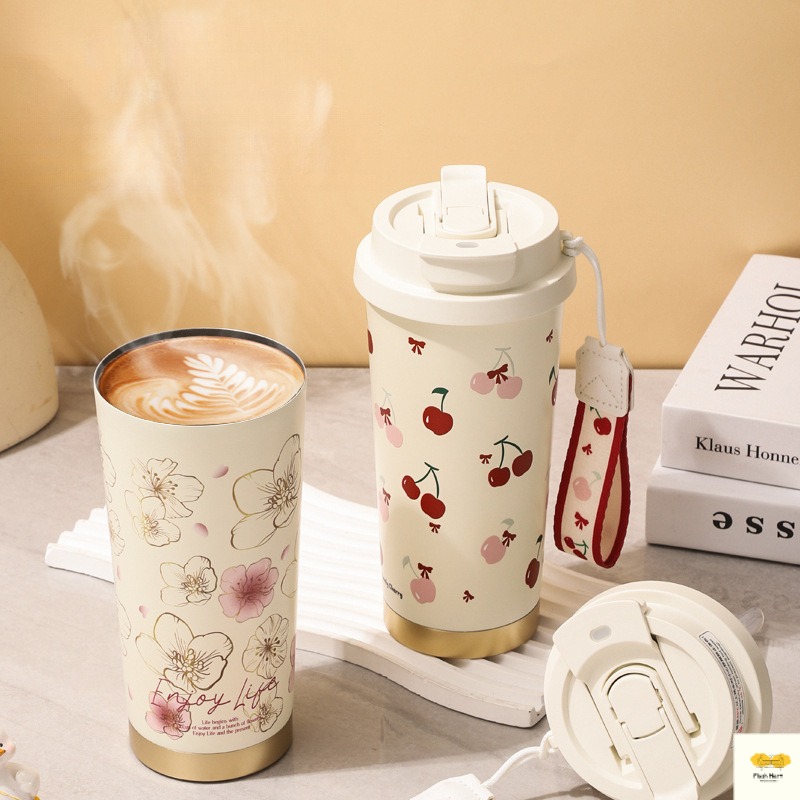 ⚡Ready Stock Thermos Cup Coffee Cup Tumbler Cup Vacuum Water Bottle 316 Stainless Steel Water ...